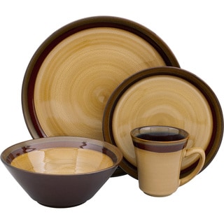 Sango Carousel Brown 16-piece Dinnerware Set - Bed Bath & Beyond - 7123416