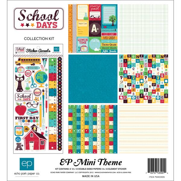 School Days Collection Kit 12"X12"- - Bed Bath & Beyond - 7148482