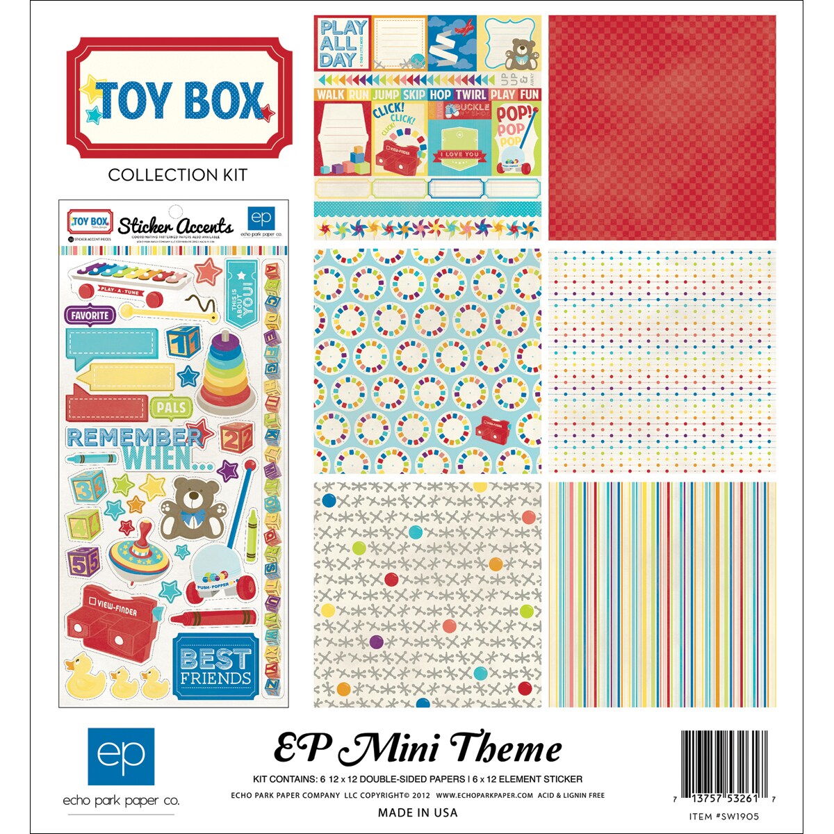 Toy Box Collection Kit 12"X12"- - Bed Bath & Beyond - 7148753