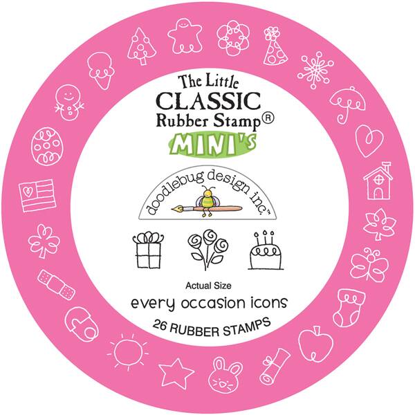 Little Classics Mini Rubber Mounted Stamp-Every Occasion Icons - Bed ...