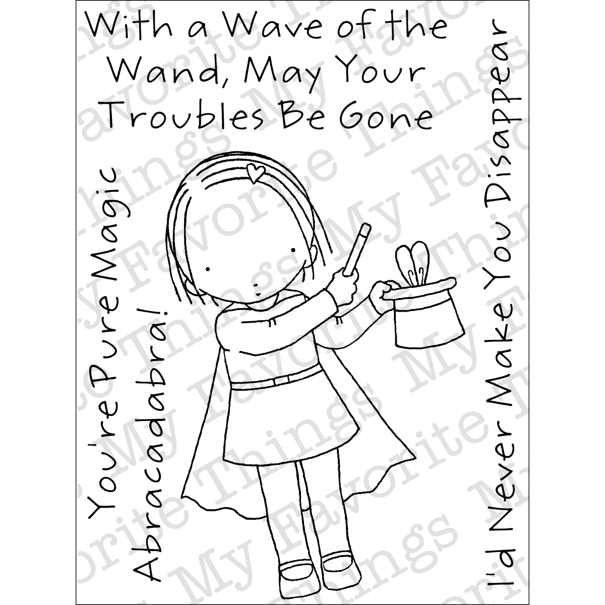 My Favorite Things Pure Innocence Clear Stamps 3"X4" Sheet-Magician ...