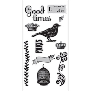 7 Gypsies Cling Stamps 4"X9" Sheet-Birdsong - Bed Bath & Beyond - 7180438
