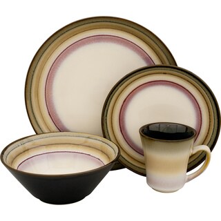 Sango Arcadia Black 16-piece Dinnerware Set - Bed Bath & Beyond - 7184178