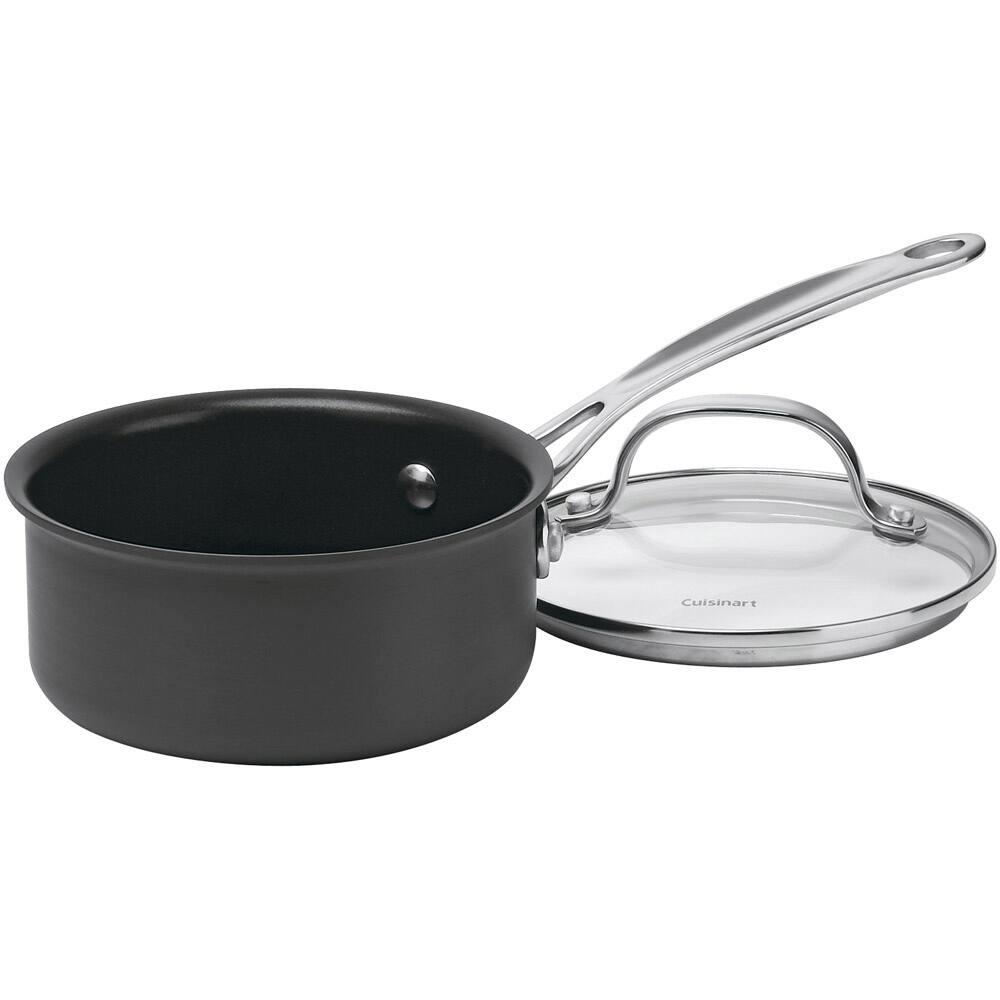 Cuisinart Chefs Classic Nonstick Hard Anodized Cookware 1 Qt Saucepan