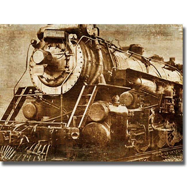 Dylan Mathews 'Locomotive' Canvas Art - Bed Bath & Beyond - 7226158