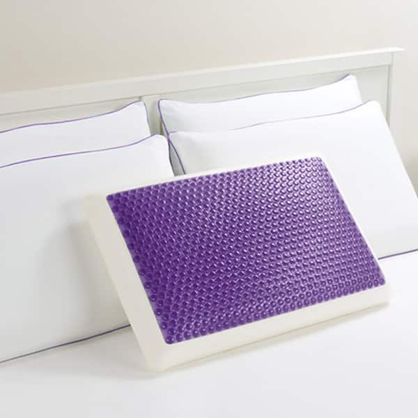Comfort Memories Gel Purple Bubble Bed Pillow - Bed Bath & Beyond - 7252434