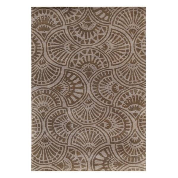 Hand-tufted Oriental Classic Gray Wool Rug (5' x 8') - Bed Bath ...