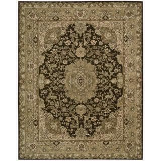 Nourison Hand-tufted Traditional Persian Wool Silk Area Rug - Bed Bath ...