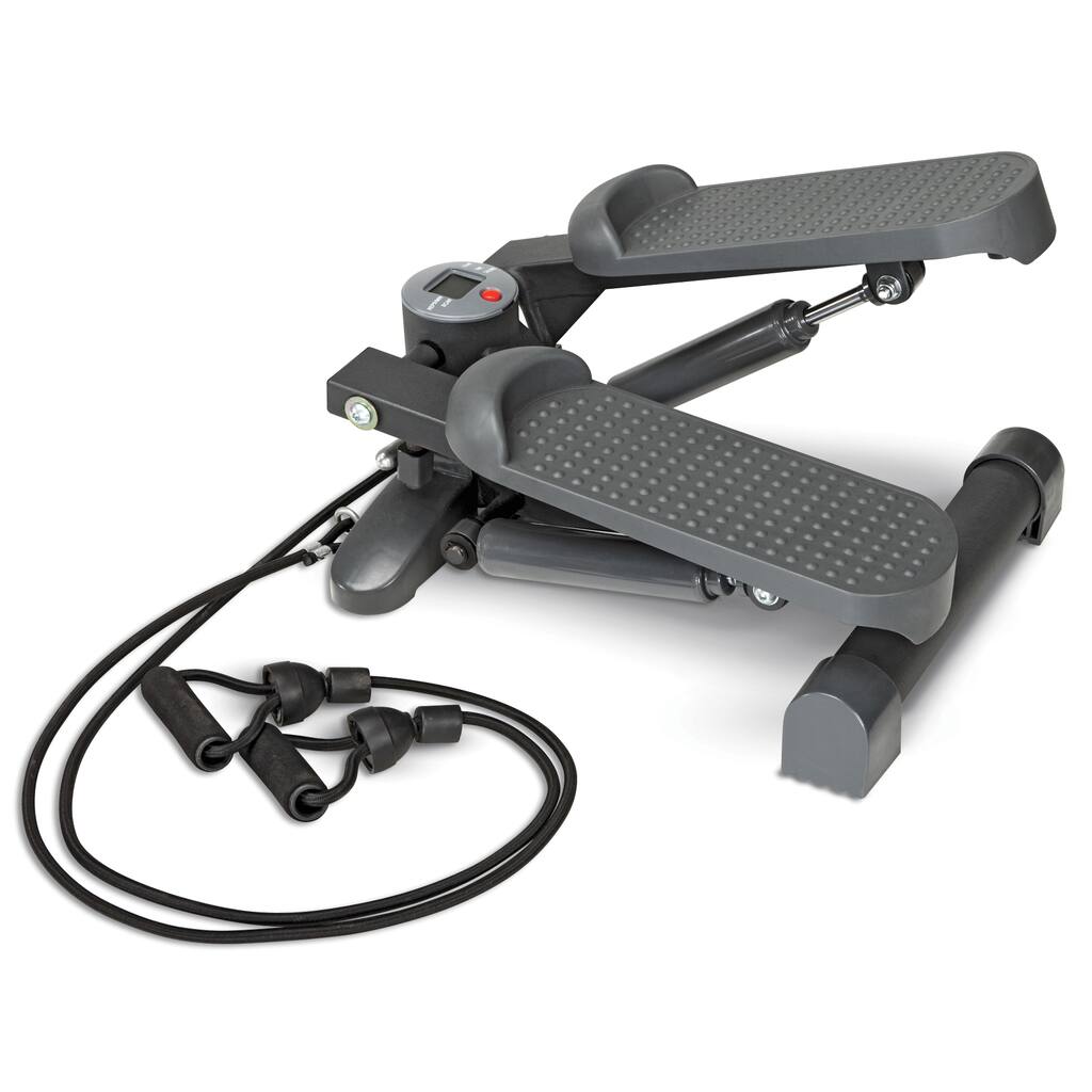 Impex Marcy Mini Stepper with Bands - Black/Grey - Overstock - 7278455