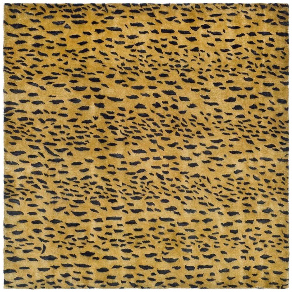 Safavieh Handmade Soho Leopard Skin Beige New Zealand Wool Rug (6' x 9 ...