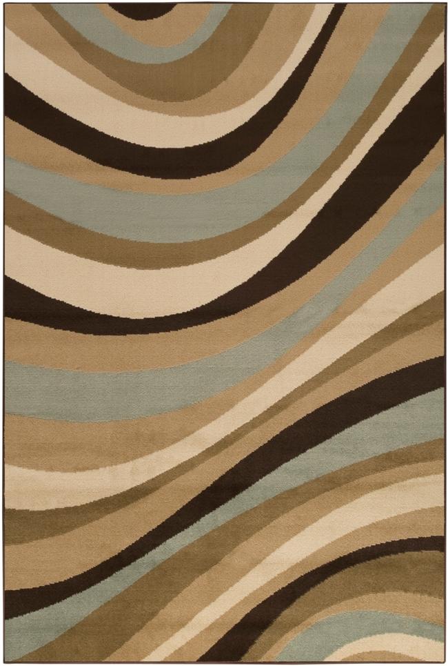 Shop Meticulously Woven Contemporary Free-form Multi Colored Stripe ...