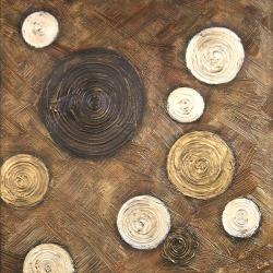 'Mod Circles' Acrylic Canvas Art - Bed Bath & Beyond - 5575946