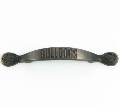 University of Georgia Bulldogs Oil Rubbed Bronze Horizontal Cabinet ...