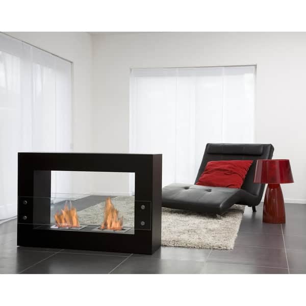 Bio-Blaze Large Black Qube Bio Ethanol Free Standing Fireplace - Bed ...
