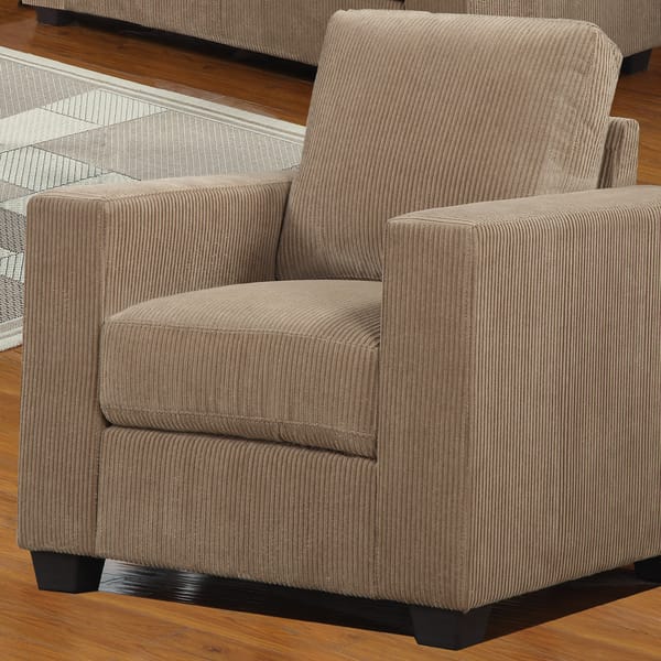 Colette Brown Corduroy Sofa Set - Bed Bath & Beyond - 7330092