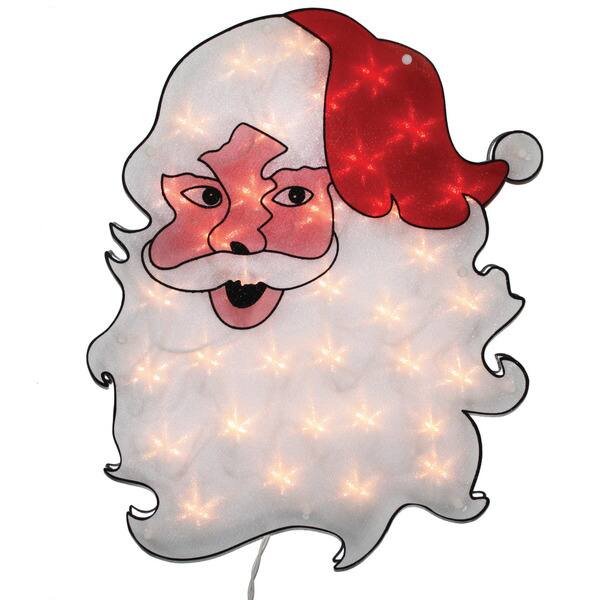Lighted Santa Face Window Decoration - Bed Bath & Beyond - 7344143