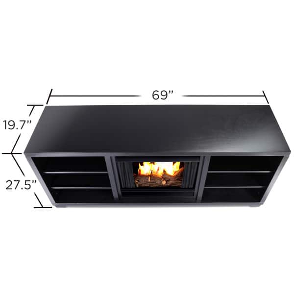 Marco Real Flame Black Gel Fuel Fireplace - Bed Bath & Beyond - 7358944