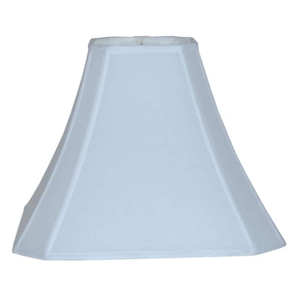 Bright White Cut Corner Silk Square Lamp Shade - Bed Bath & Beyond ...