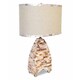 Shop Mother of Pearl Modern Triangular Table Lamp - Free Shipping Today ...