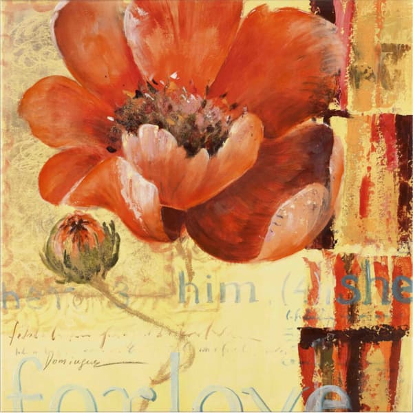 Fabrice de Villeneuve's 'Idle Flower' Canvas Artwork - Bed Bath ...