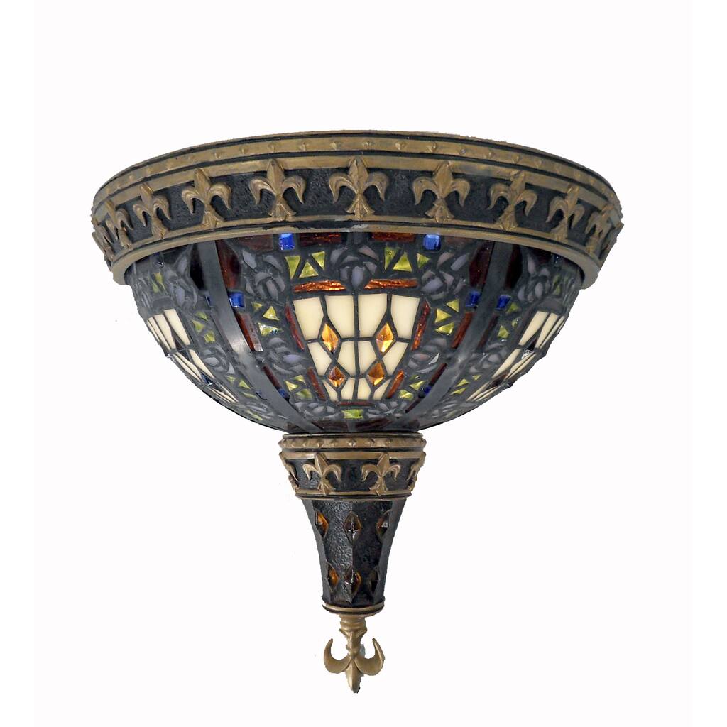 Tiffany Style Roman Mosaic Wall Lamp - Overstock - 7396888