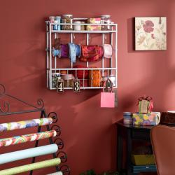 Hays Silver Wall Mount Craft Storage Rack - Bed Bath & Beyond - 5808766