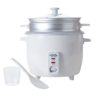Cuizen White 16-cup Rice Cooker with Steam Tray - Bed Bath & Beyond ...