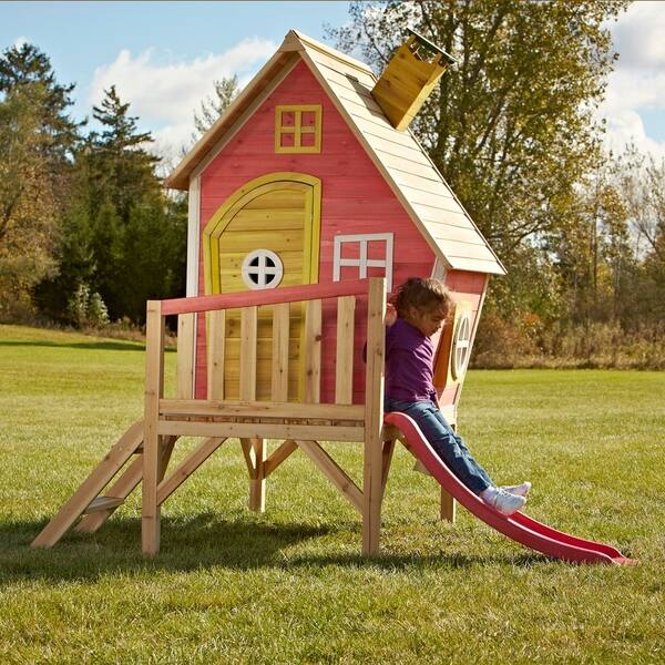 Swing-N-Slide Hide-N-Slide Playhouse with Slide - 8' W x 13' L x 11' H ...