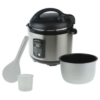 Cooks Essentials 5 -quart Nonstick Voice Command Pressure Cooker - Bed ...