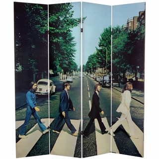 Six-Foot Tall Double Sided 'The Beatles Abbey Road' Canvas Room Divider ...