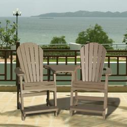 Colden Recycled Plastic Removable Table and Adirondack Armchair Dining ...