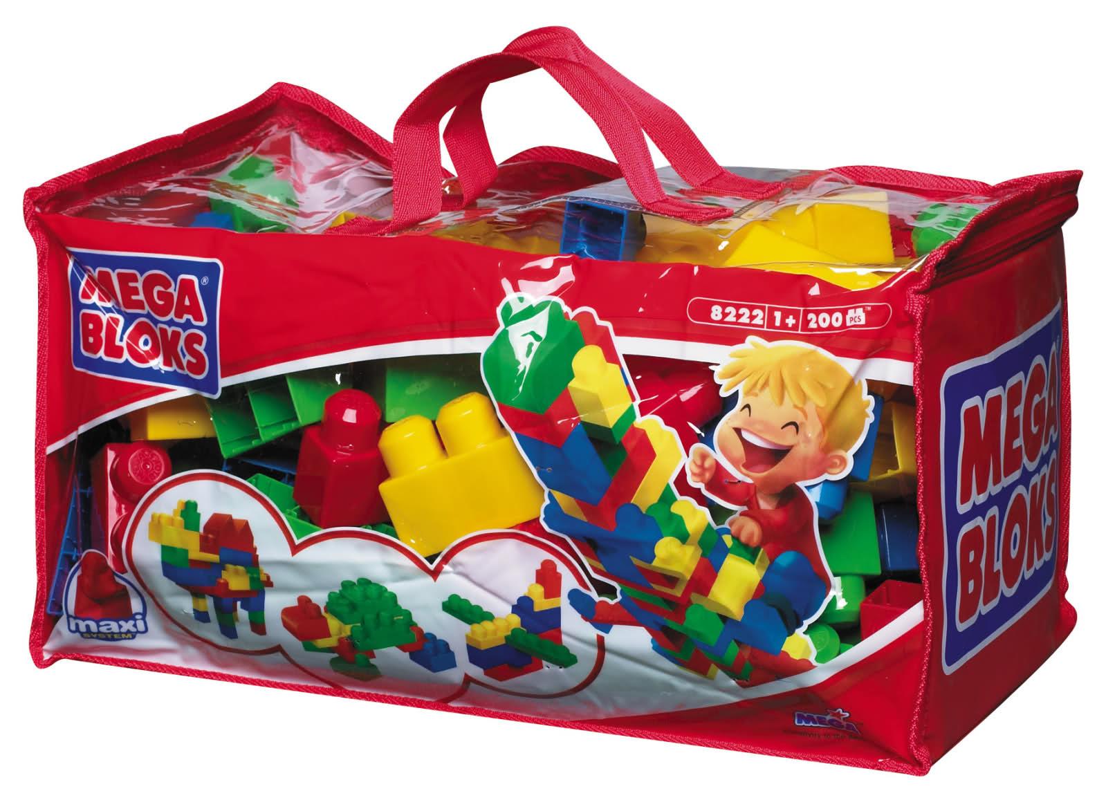 Mega Bloks 200-piece Duffle Bag Toy Set - 13667570 - Overstock.com ...