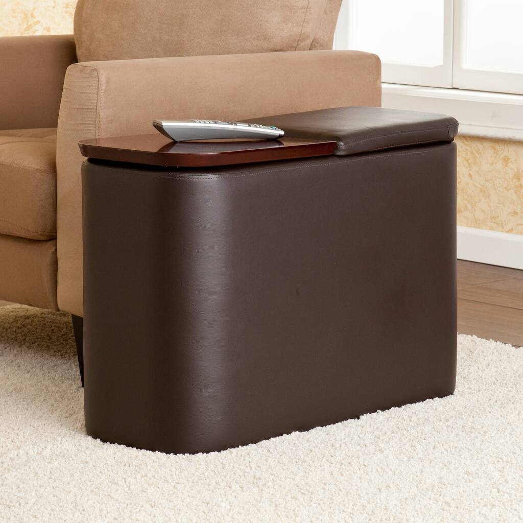 SEI Furniture Hatcher Cafe Brown Entertainment Companion Table ...
