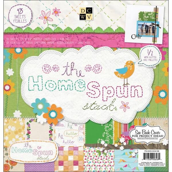 DCWV 'Homespun' 48-sheet Paper Stack (12x12) - Bed Bath & Beyond - 7501622