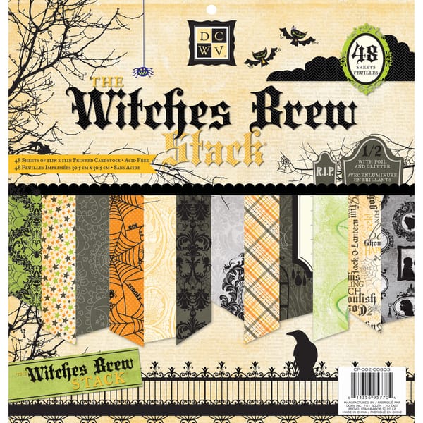 DCWV 'Witches Brew' 48-sheet Paper Stack (12x12) - Bed Bath & Beyond ...