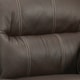 Hawkins Java Brown Italian Leather Sofa and Loveseat Set - Bed Bath ...