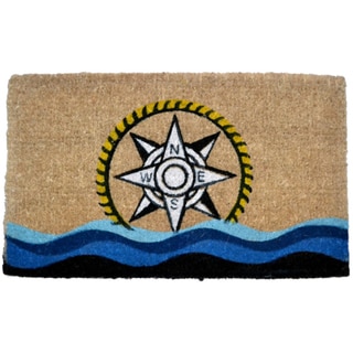 Sea-themed Compass Door Mat - Door Mat - Bed Bath & Beyond - 7523851