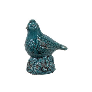 Urban Trends Collection Decorative Turquoise Ceramic Bird - Bed Bath ...