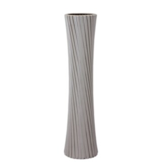 Ceramic Grey Table Vase - Bed Bath & Beyond - 7531973