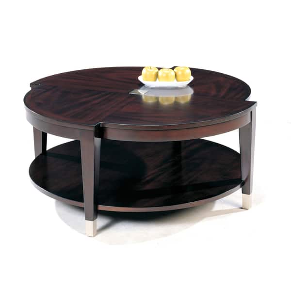 Helix Round Wood Cocktail Table - Bed Bath & Beyond - 7536676