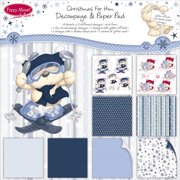 Fizzy Moon Christmas Decoupage Paper Pad-For Him - Bed Bath & Beyond ...