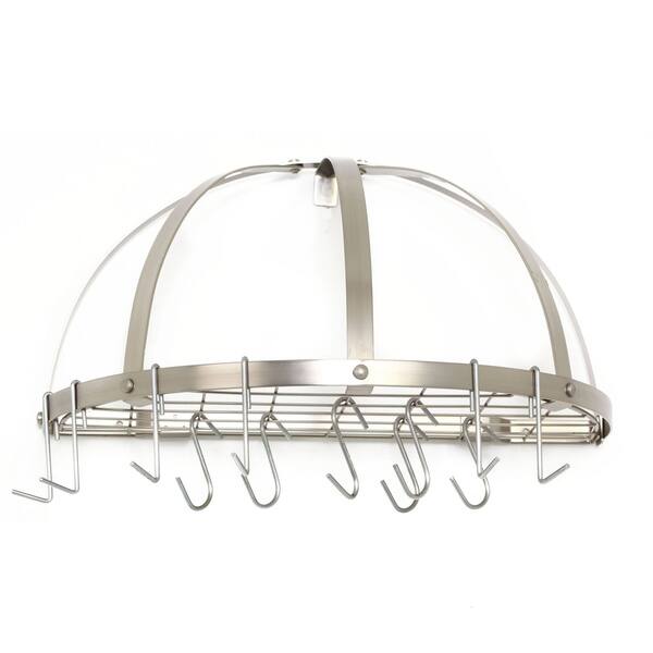 Old Dutch Satin Copper Wall Mount Pot Rack with Grid and 12 Hooks - Bed ...