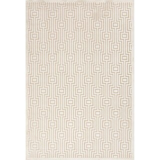 Modern Geometric Viscose/ Chenille Rug (9' x 12') - Bed Bath & Beyond ...