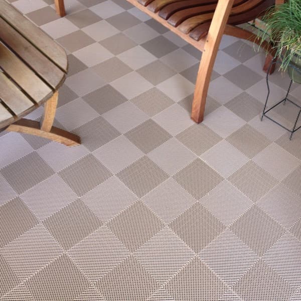 BlockTile Deck and Patio Flooring Interlocking Perforated Tiles (Pack ...