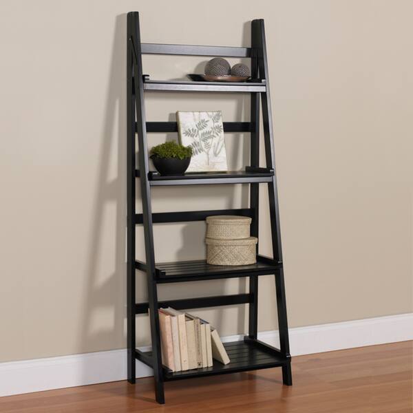 4-Tier Black Ladder Shelf Kit - Bed Bath & Beyond - 7549716