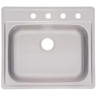 Franke Single Bowl Top Mount 8-inch Deep Stainless Steel Sink - Bed ...