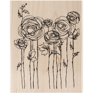 Stampendous Mounted Rubber Stamps-Ranunculus Field - Bed Bath & Beyond ...