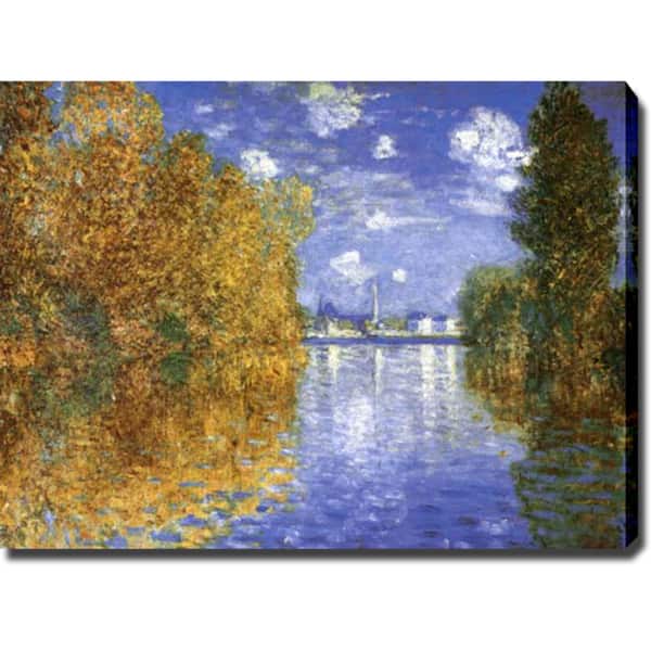 Claude Monet 'Autumn Effect at Argenteuil' Gallery-wrapped Canvas Art ...