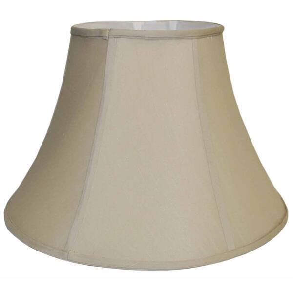 Round Silk Bell Beige Shade - Bed Bath & Beyond - 7586023