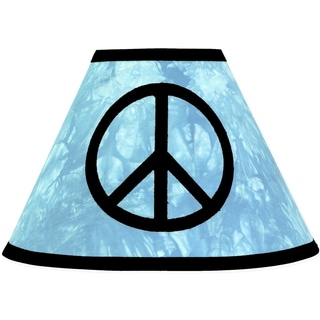 Sweet JoJo Designs Turquoise Tie Dye Peace Lamp Shade - Bed Bath ...